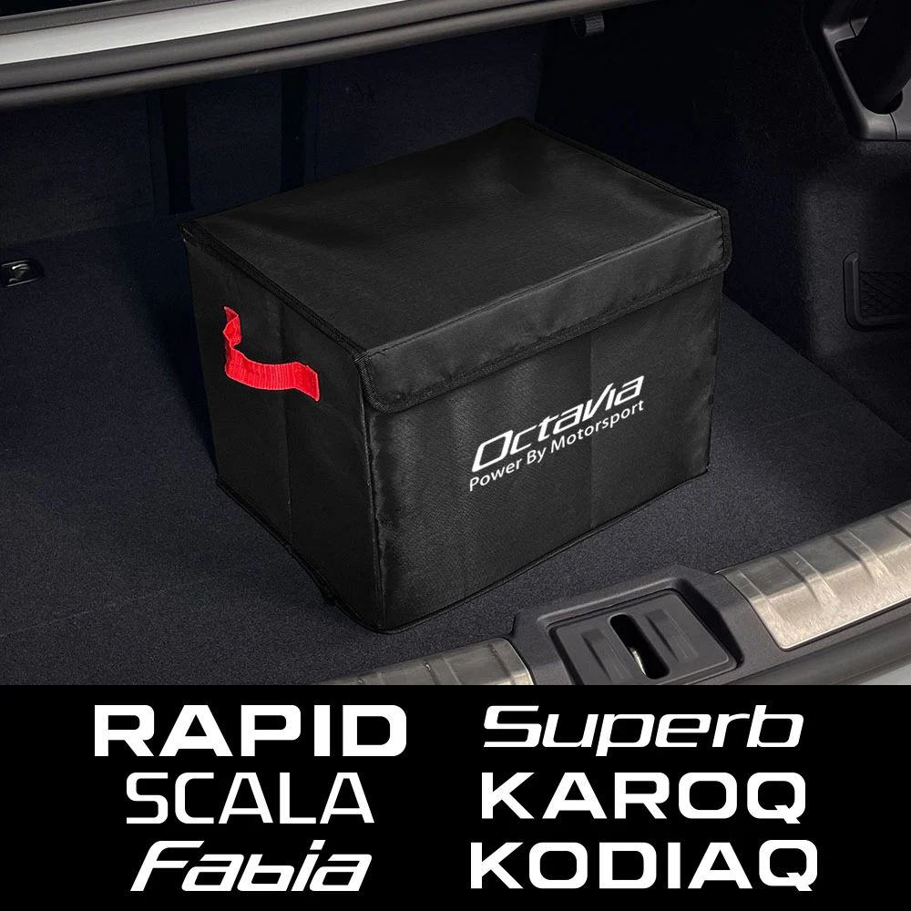 Folding-Car-Trunk-Storage-Organizer-Box-For-Skoda-Octavia-Fabia-Rapid ...