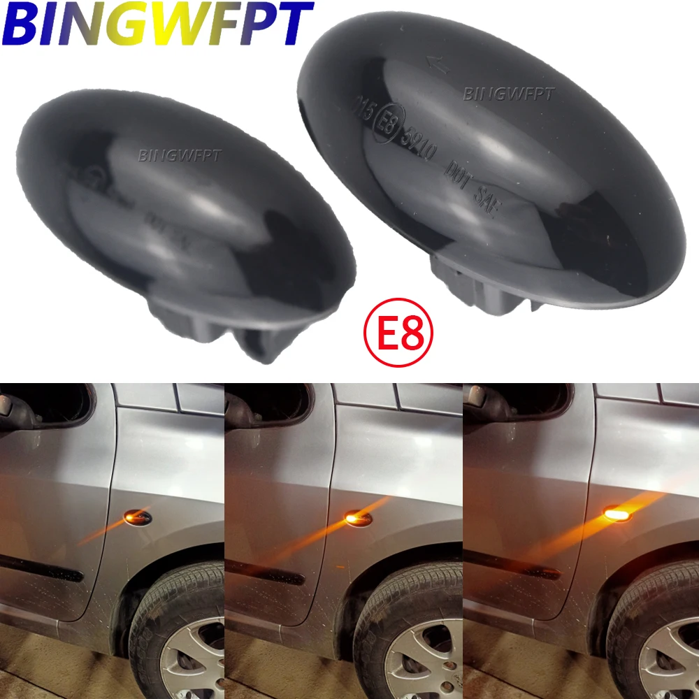Flowing-Water-LED-Dynamic-Turn-Signal-Light-Side-Marker-Indicator-For ...