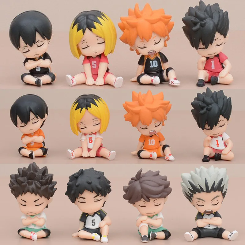 4-Pcs-Lot-Sleeping-Haikyuu-Mini-Figure-3-Style-5-5cm-Hinata-Shoyo-Tobio ...