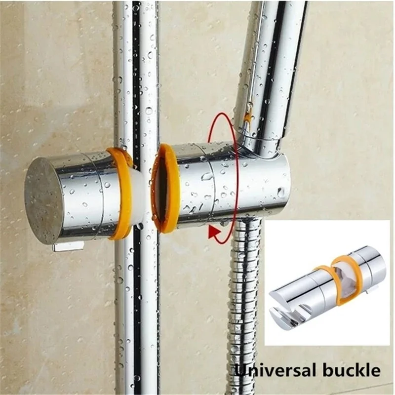 Shower Bracket Shower Rail Holder Adjustable 18~25mm ABS Chrome Shower ...