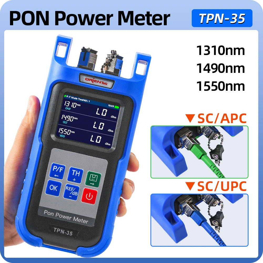 SC-APC-SC-UPC-1310-1490-1550nm-PON-Power-Meter-Orientek-TPN-35-PON ...