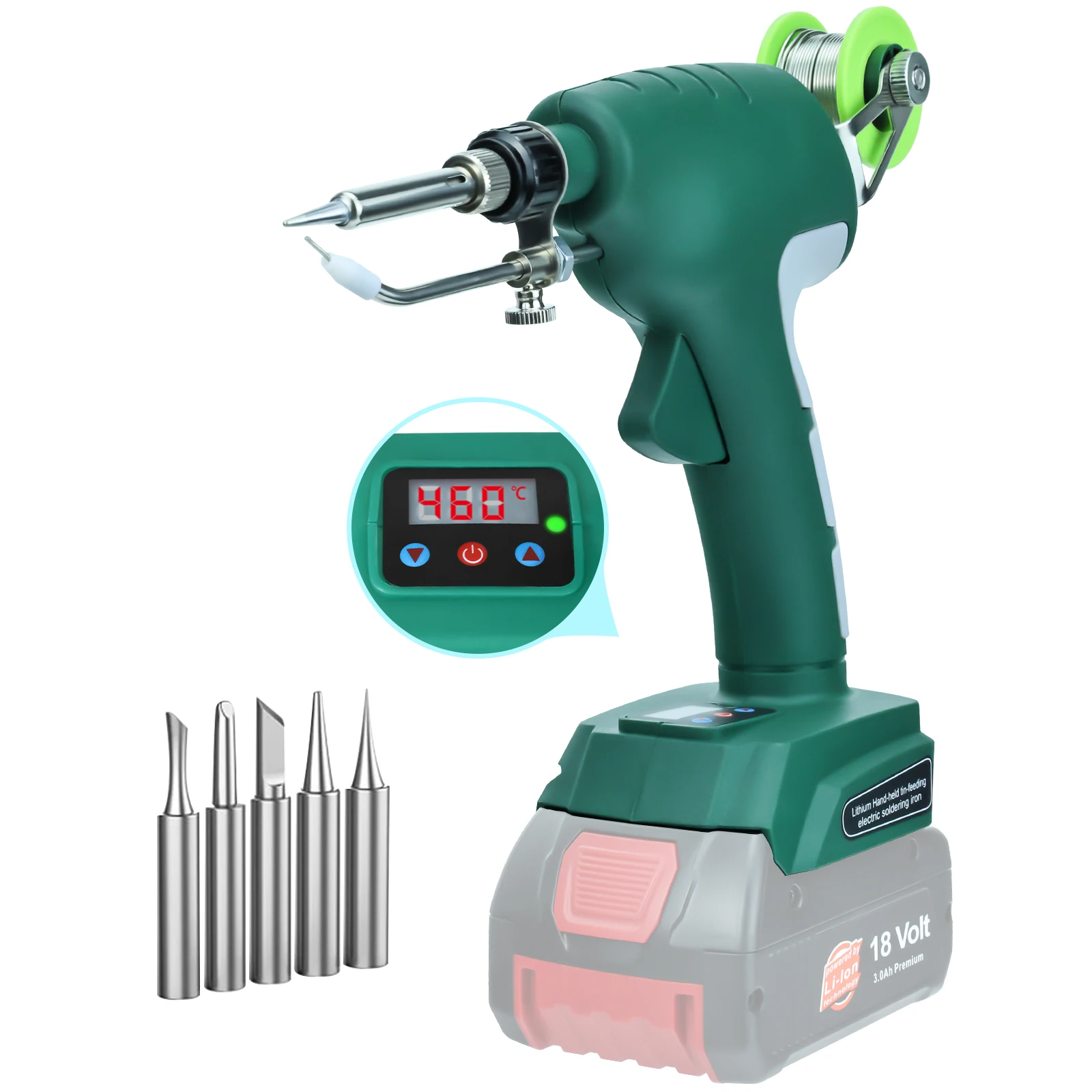 75W-Electric-Solder-Gun-Cordless-Soldering-Iron-Kit-With-Digital ...