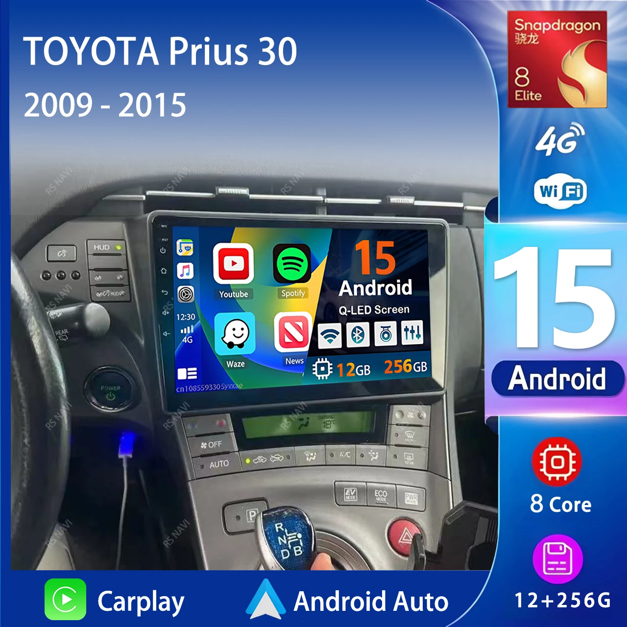 Android 15 Carplay Auto Car Radio Multimedia Player 2K Screen For ...