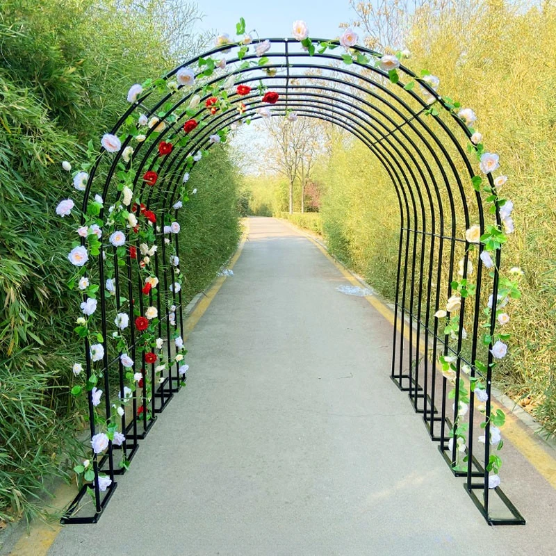 Climbing-Vine-Arch-Flower-Stand-Iron-Plant-Stand-Balcony-Rose-Garden ...
