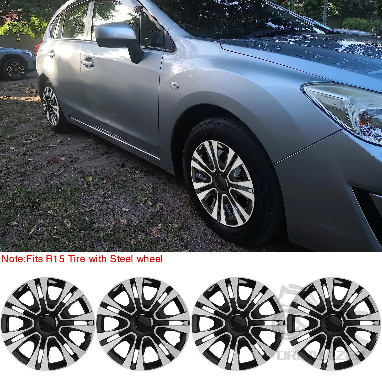 4PCS Hub Cap Performance Replacement Wheel Cap Automobile Full Rim For ...