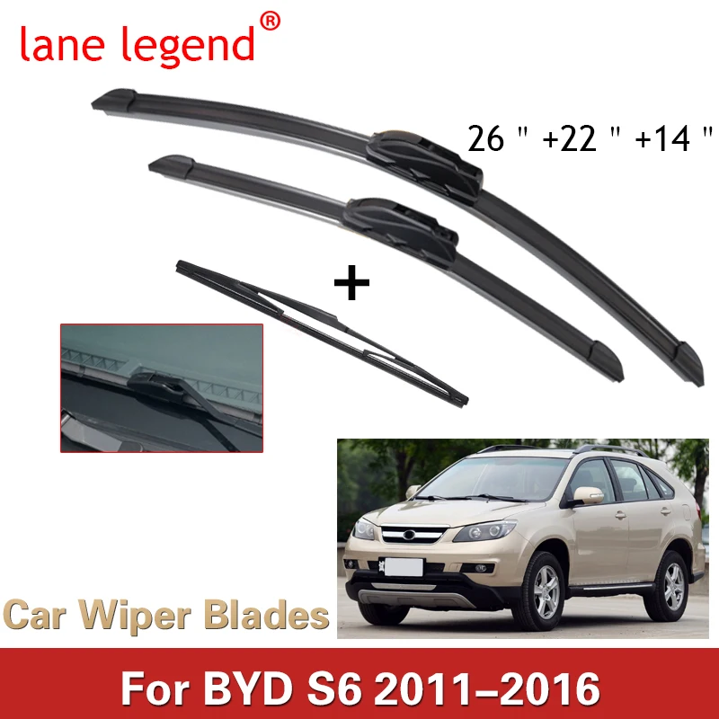 For-BYD-S6-2011-2016-26-22-14-Front-Rear-Windshield-Wiper-Blades ...