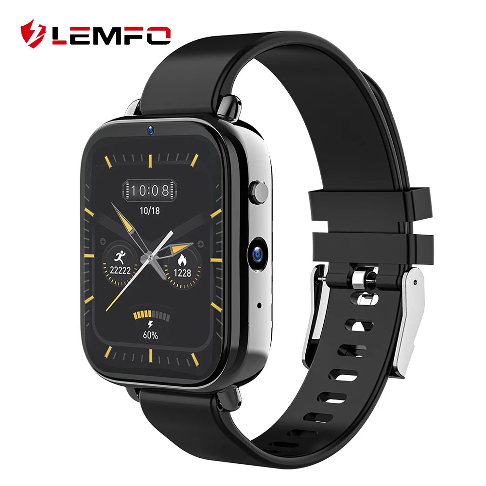 LEMFO-Z20-Android-9-Smartwatch-pour-hommes-4G-IP68-tanche-4G-RAM-128-Go ...