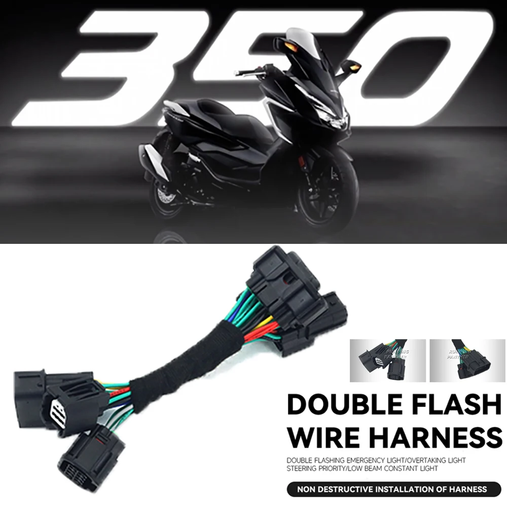 Motorcycle Double Flash Overtaking Light Switch Special Hazard Warning ...