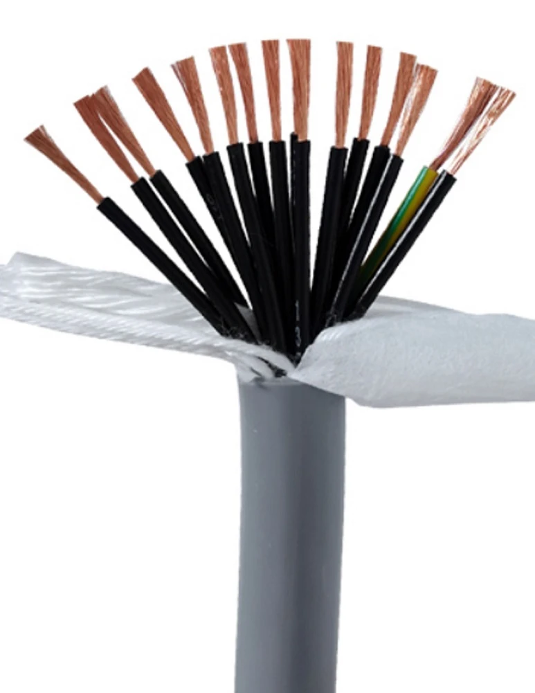 Unshielded Special Flexible Round PVC Grey Towline Wire For Rapid Drag ...