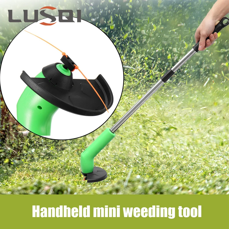 LUSQI-Mini-Electric-Grass-Trimmer-Multifunctional-Handheld-Lawn-Mower ...