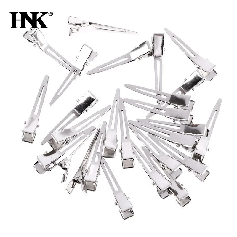20-50Pc-DIY-Hair-Clips-Modish-Flat-Metal-Single-Prong-Alligator-Hair ...