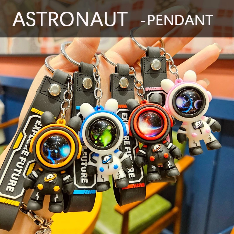 Starry-Sky-Rabbit-Astronaut-Keychain-Creative-Car-Keychain-Pendant ...