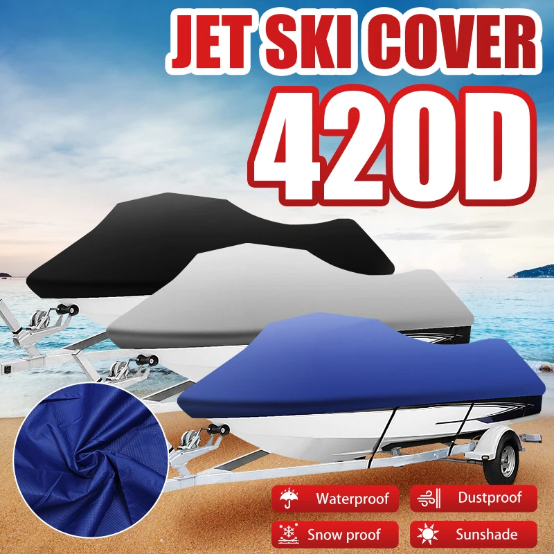 420x300CM 420D Jet Ski Trailerable Cover Protector Waterproof Motorboat ...