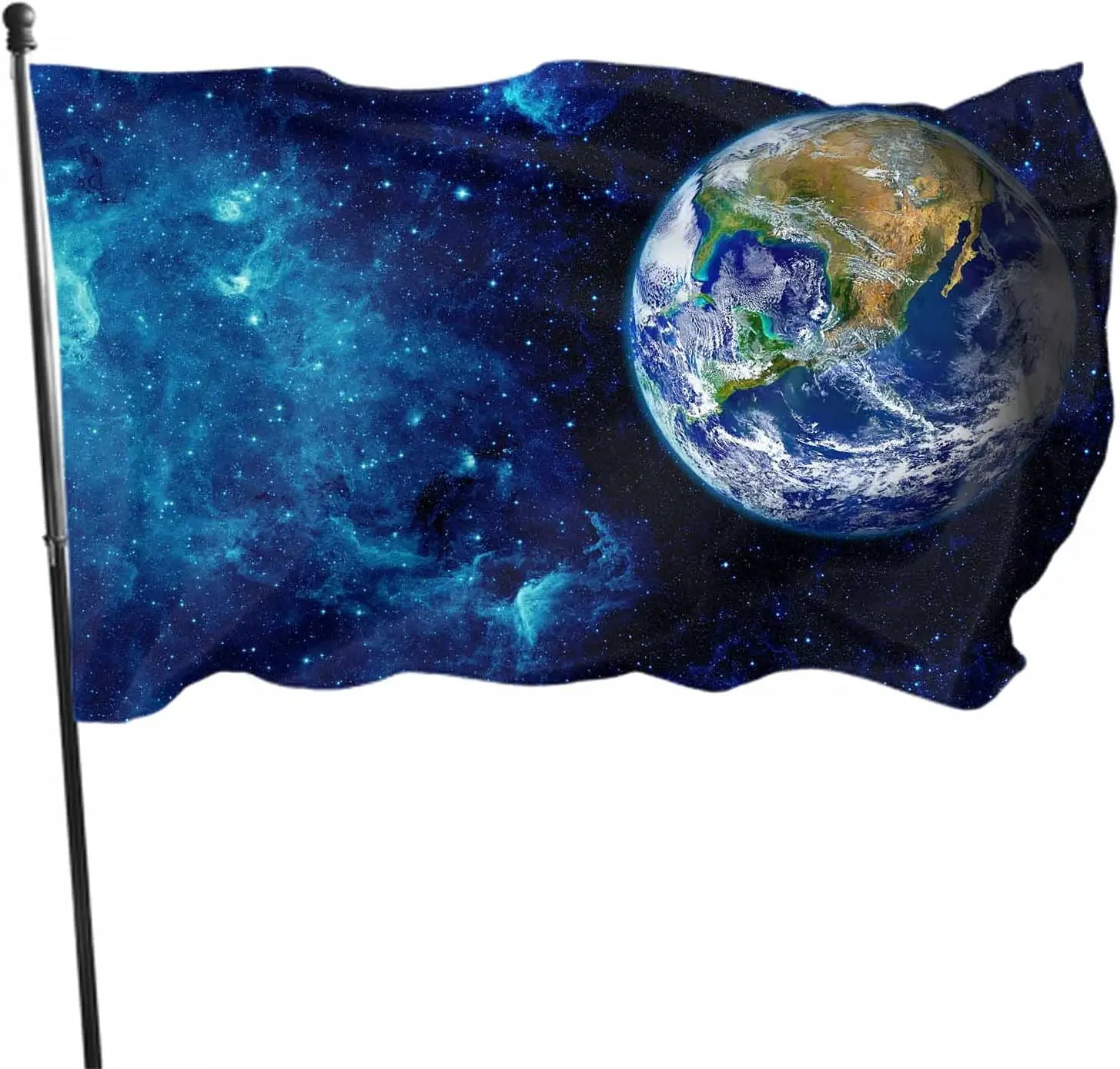 Flag On Moon From Earth