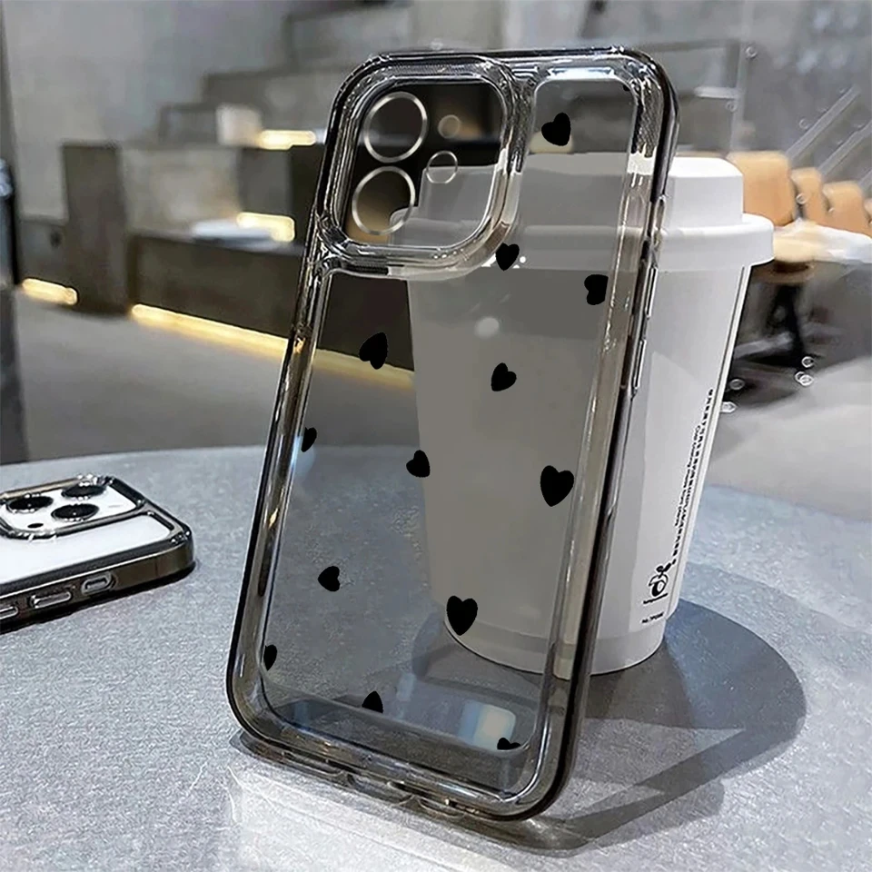 Funda-de-tel-fono-con-coraz-n-de-amor-para-iPhone-carcasa-de-silicona ...