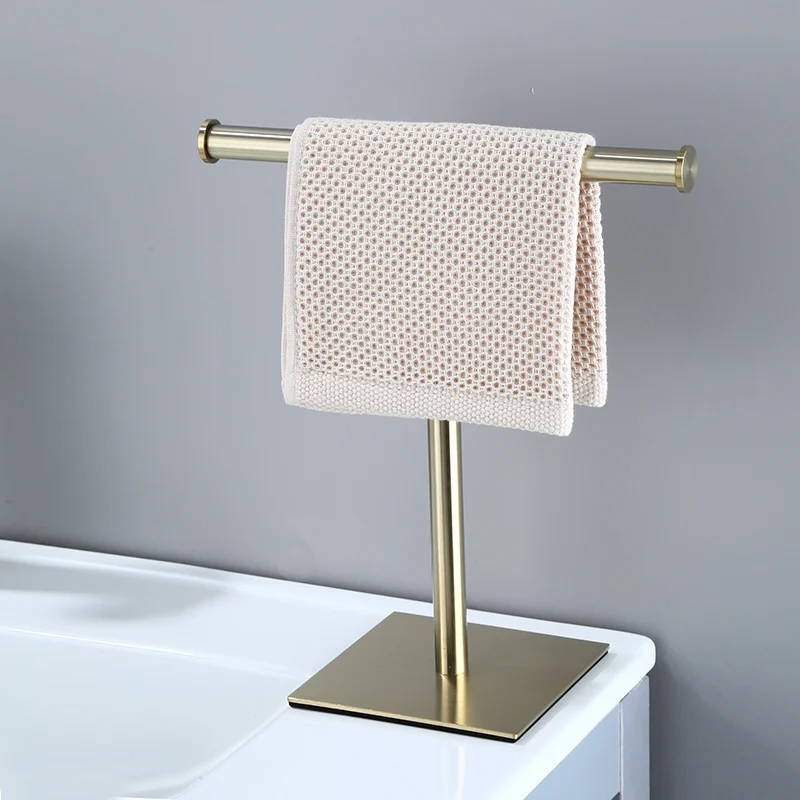 Movable-Free-Standing-Hand-Towel-Holder-paper-towel-holder-304-Black ...