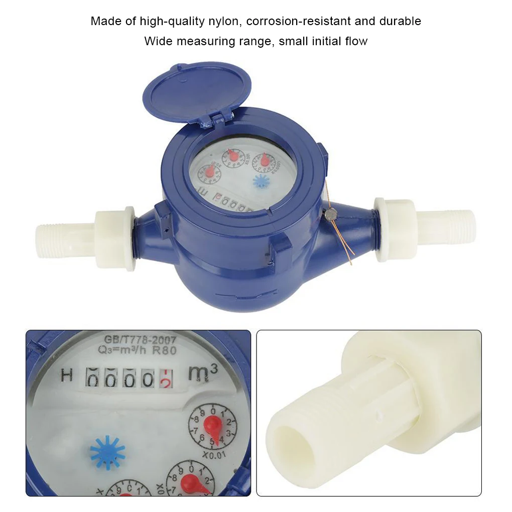 Water Meter Cold Wet Clearly Meters Word Wheel Counter Adjustable Home ...