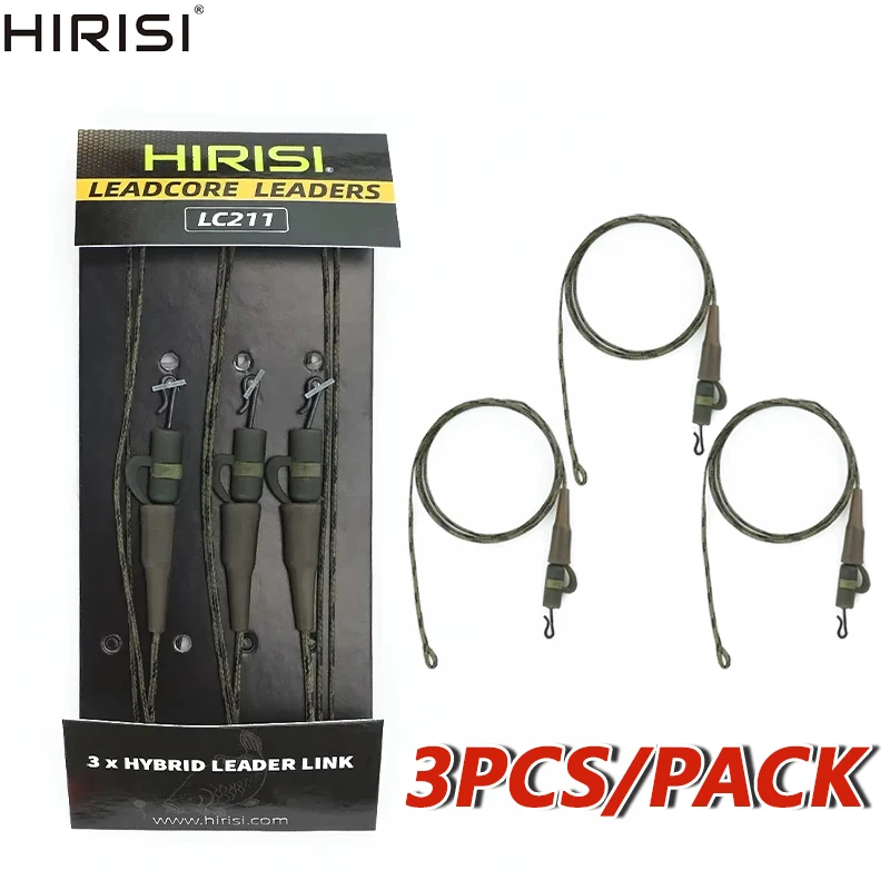 Hirisi 3PCS/PACK Carp Fishing Lead Core With Helicopter Rigs Braided ...