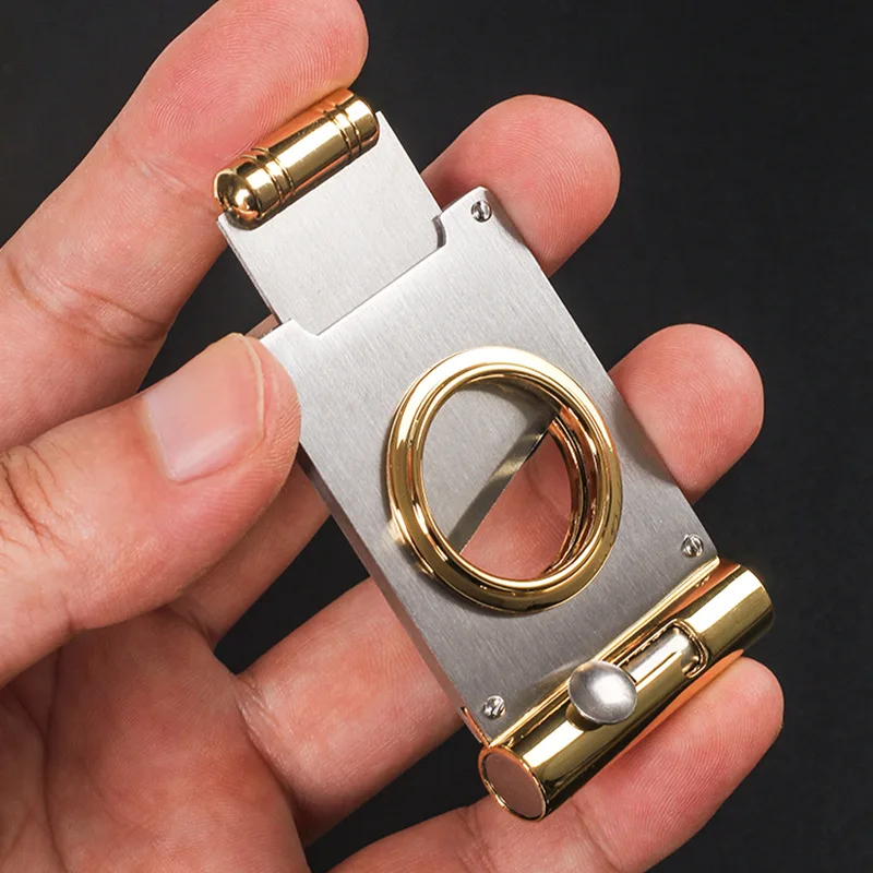 Stainless-Steel-Cigars-Cutter-Punch-Pocket-Metal-Cigar-Cutter-Sharp ...