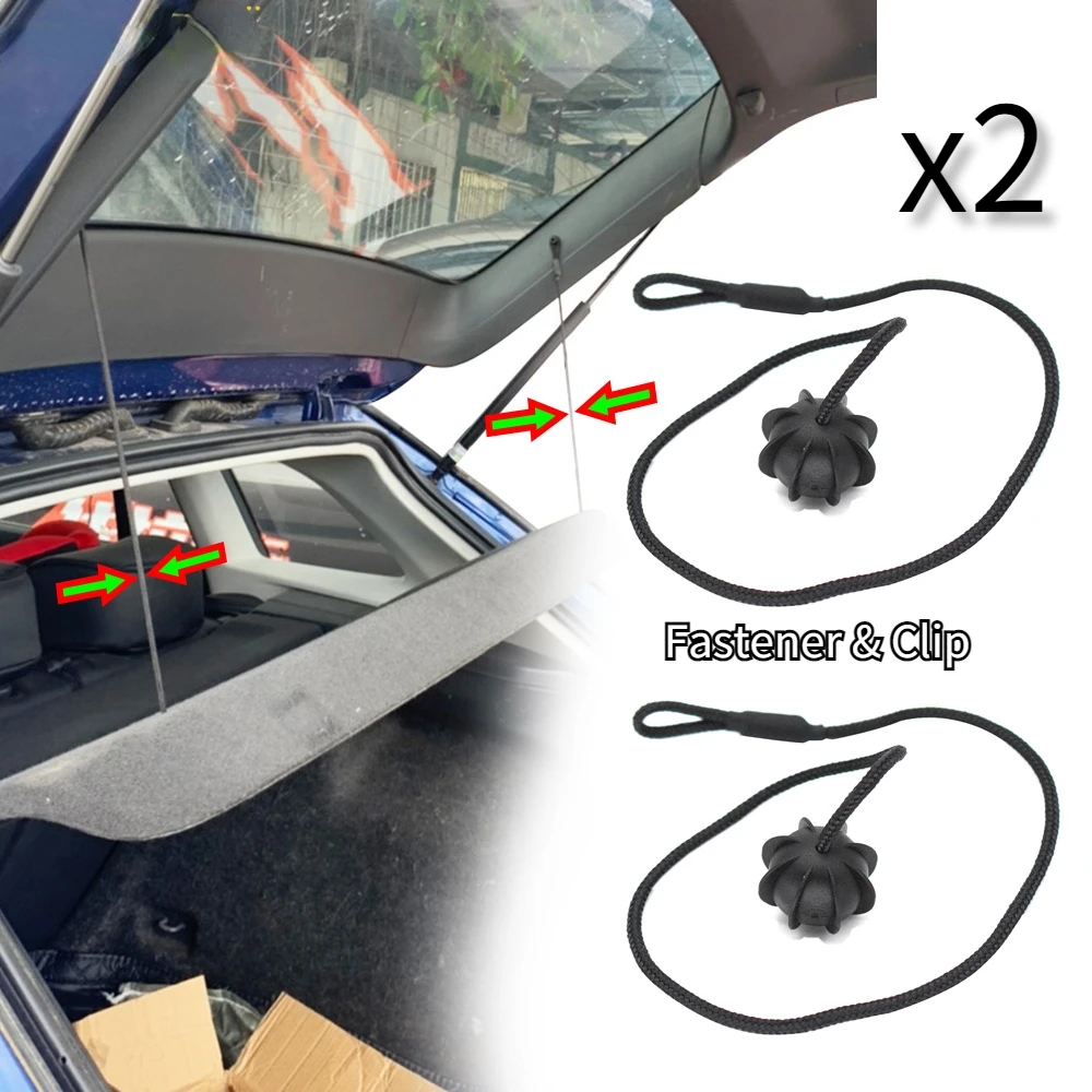 2pcs Hatch Tailgate Trunk Car Parcel Shelf String Cord Tonneau Cover ...