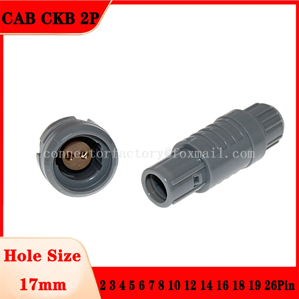 CAB CKB M17 2P 2 3 4 5 6 7 8 10 12 14 16 18 19 26Pins Medical Plastic ...