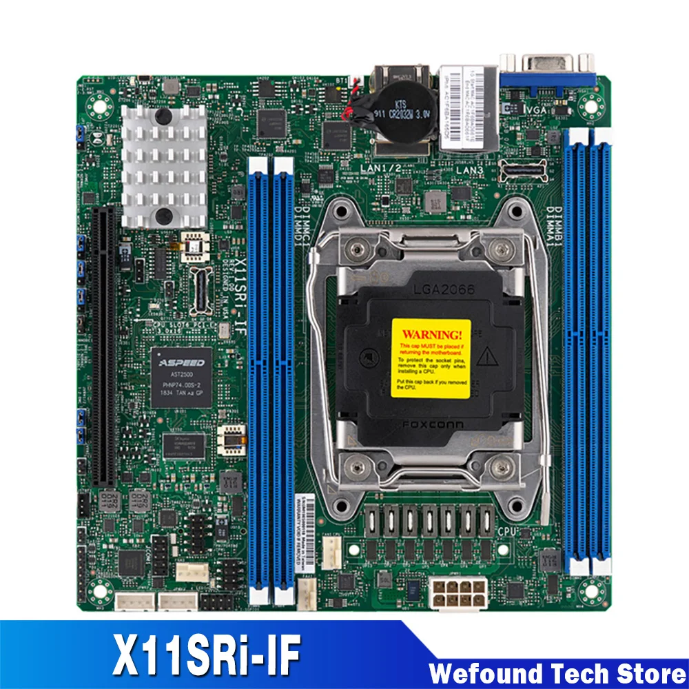 For-Supermicro-Workstation-Mini-ITX-Motherboard-LGA-2066-DDR4-C422 ...
