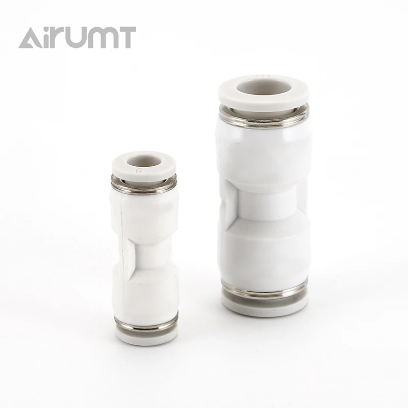 100Pu Type Straight Pneumatic Connector Pneumatic Tube Fittings Quick Coupler