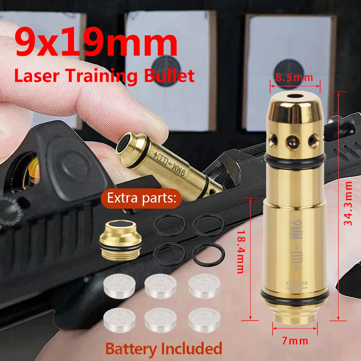 Tactical-Glock-43-Laser-Training-Bullet-9x19mm-380ACP-Dry-Fire-Red-Dot ...