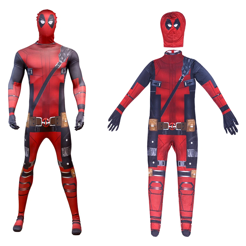 Disfraz de Deadpool para niños y adultos, disfraz de superhéroe con ...