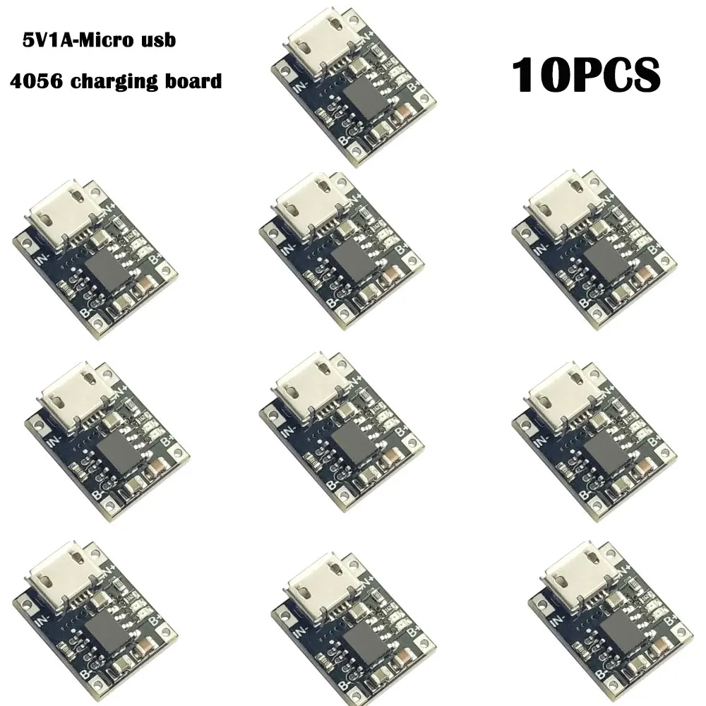 10Pcs 5V 1A Micro USB Development Board Module Compatible 4056 Charging ...
