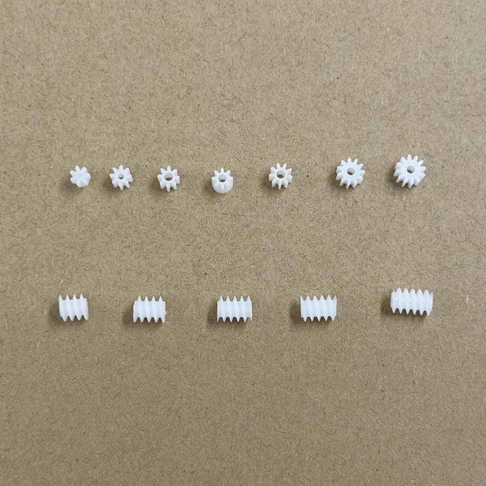 10pcs 0.5M Plastic Gear 8/9/10/11/12T Teeth Toy RC Model Car 1mm/1.5mm ...