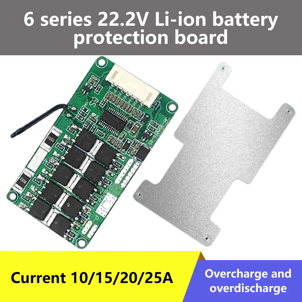 6S 18650 Lithium Battery Management System Charging Protection Board ...