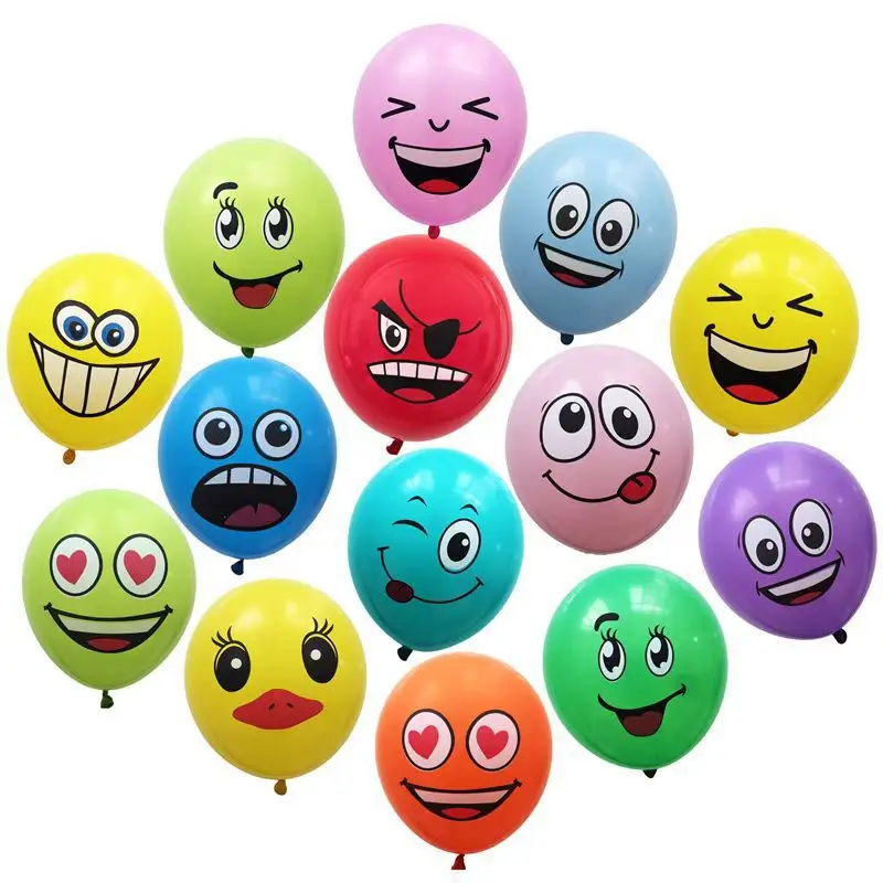 12inch-20-50-100pcs-Trick-Face-Smiling-Face-Balloon-Holiday-Party ...