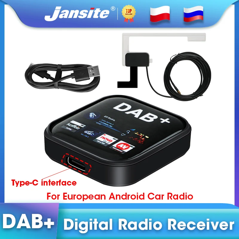 Jansite-DAB-Antenna-USB-Adapter-For-European-Android-Car-Radio-Video ...