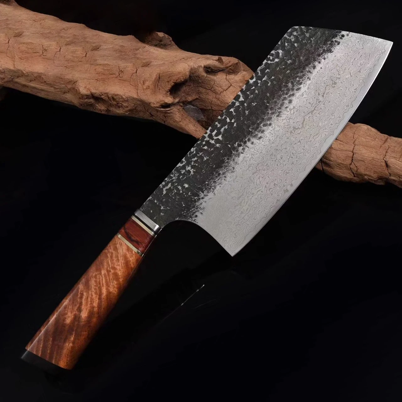 7-Inch-Slicing-Knife-Handmade-Damascus-Steel-Blade-Sharp-Cleaver-Chef ...