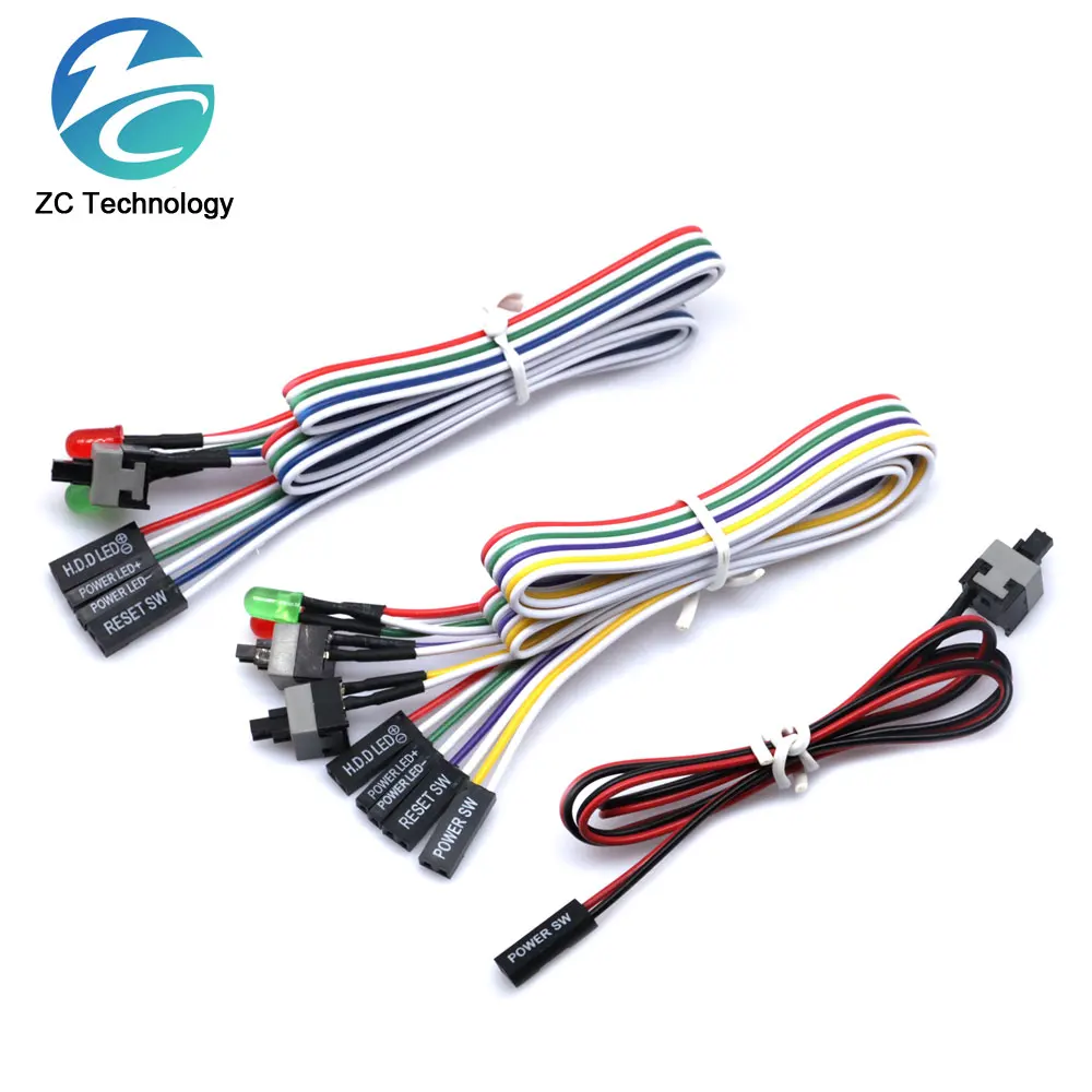 1PCS-65CM-Slim-PC-Compute-Motherboard-Power-Cable-Original-On-Off-Reset ...