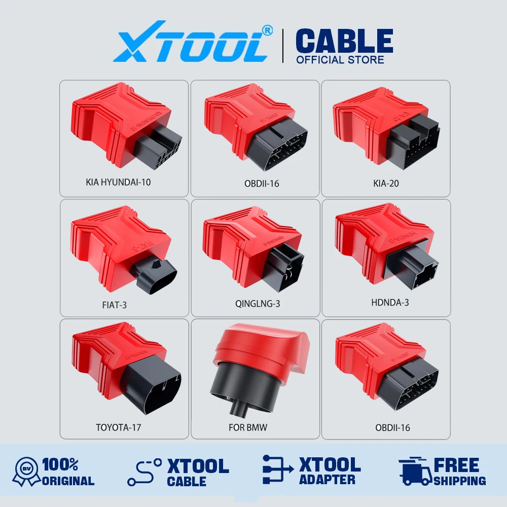 XTOOL Original Universal Main OBD2 Connector for Toyota for Hyundai for ...
