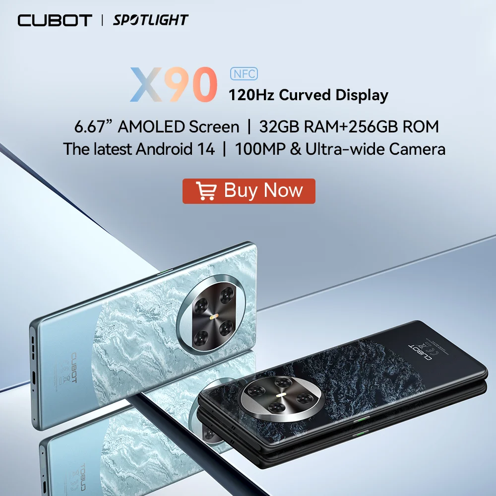 CUBOT-X90-New-Smartphone-Android-14-6-67-AMOLED-Curved-120Hz-Display ...