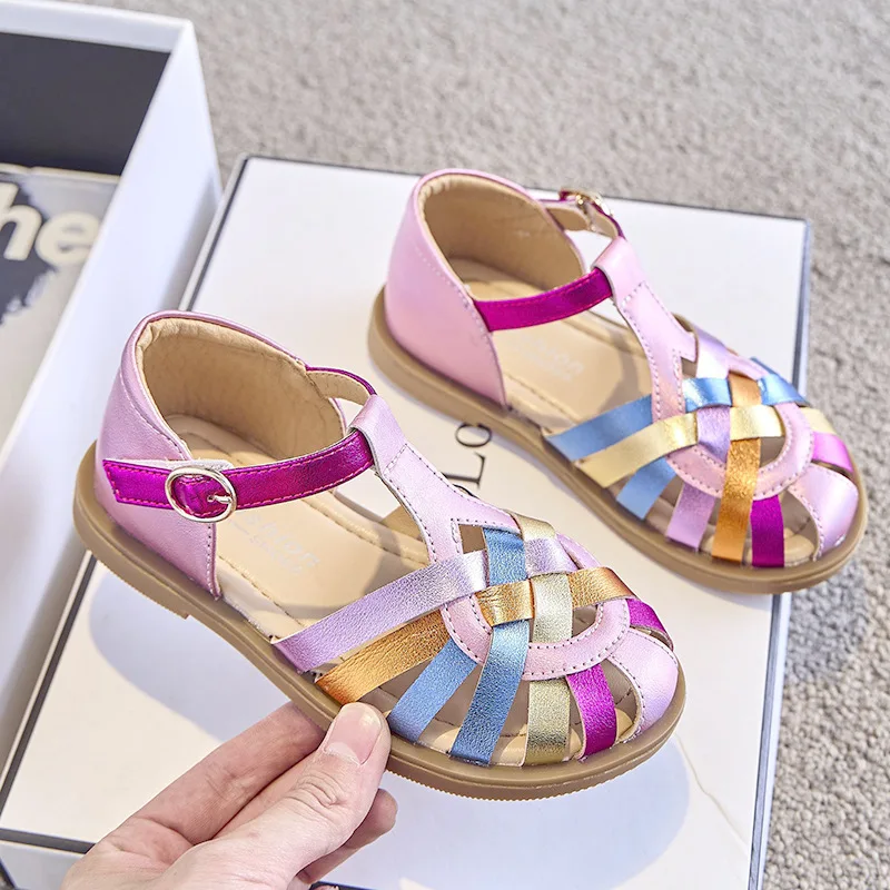 Girls Sandals New 2025 Summer Fashion Princess Party Dress Shoes Kids ...