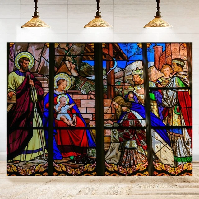Stained Glass Worship Background