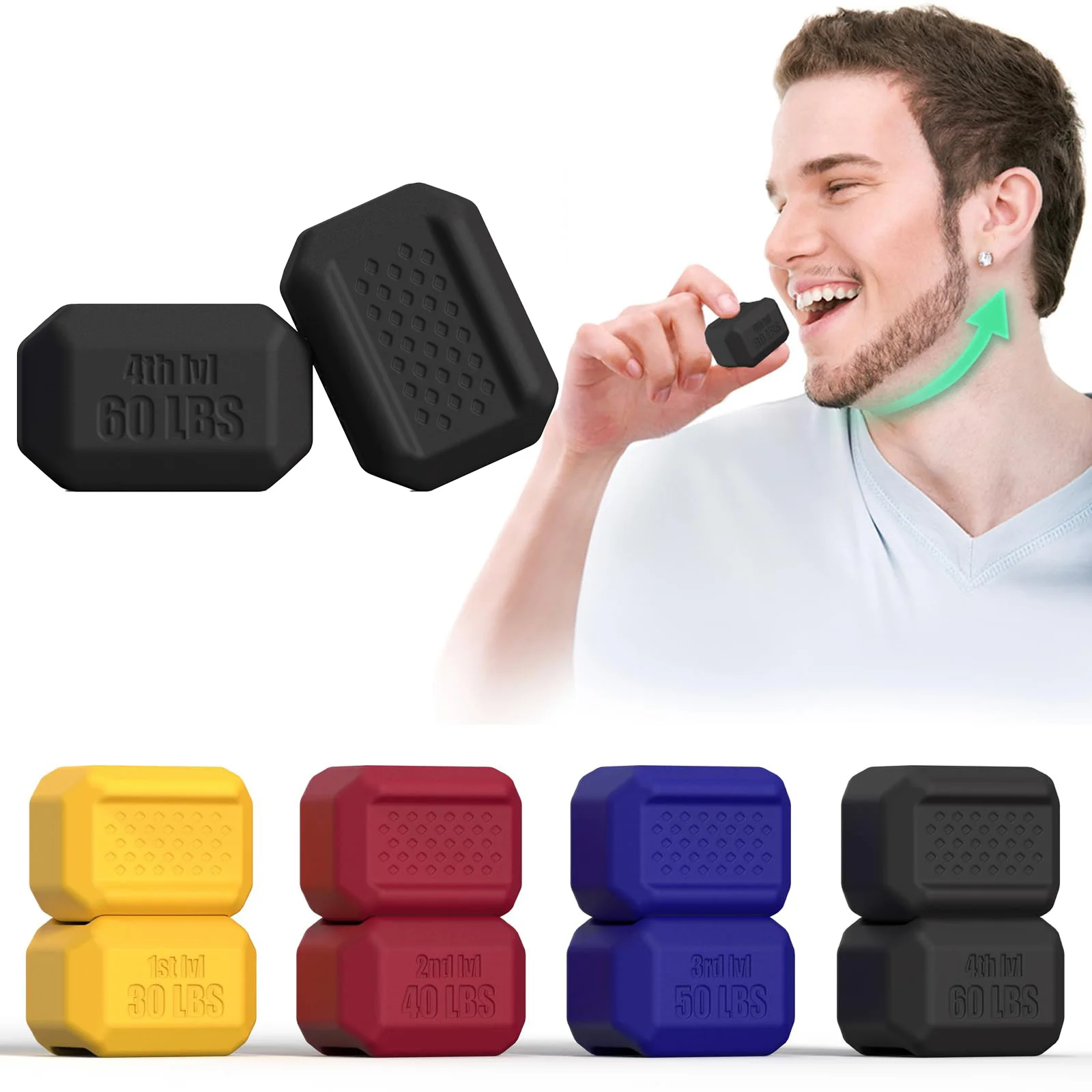 Silicone-Jaw-Exerciser-Fitness-Face-Masseter-Facial-Muscle-Trainer ...