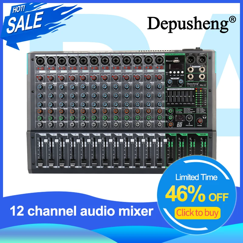 Depusheng-Console-de-son-portable-PA12-centre-audio-professionnel ...