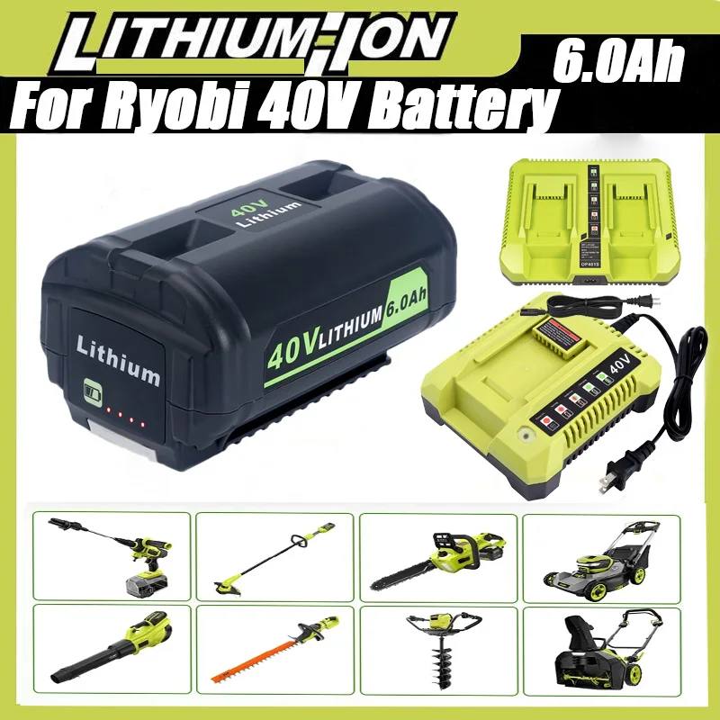 Replacement-for-Ryobi-40V-6-0Ah-Battery-Compatible-with-Ryobi-40-Volt ...