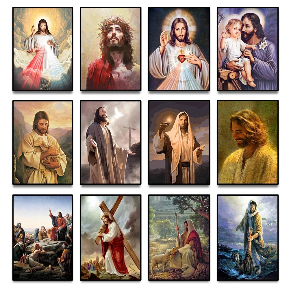 Poster Print Jesus Christ | Religion Poster Jesus Christ | Church Jesus ...