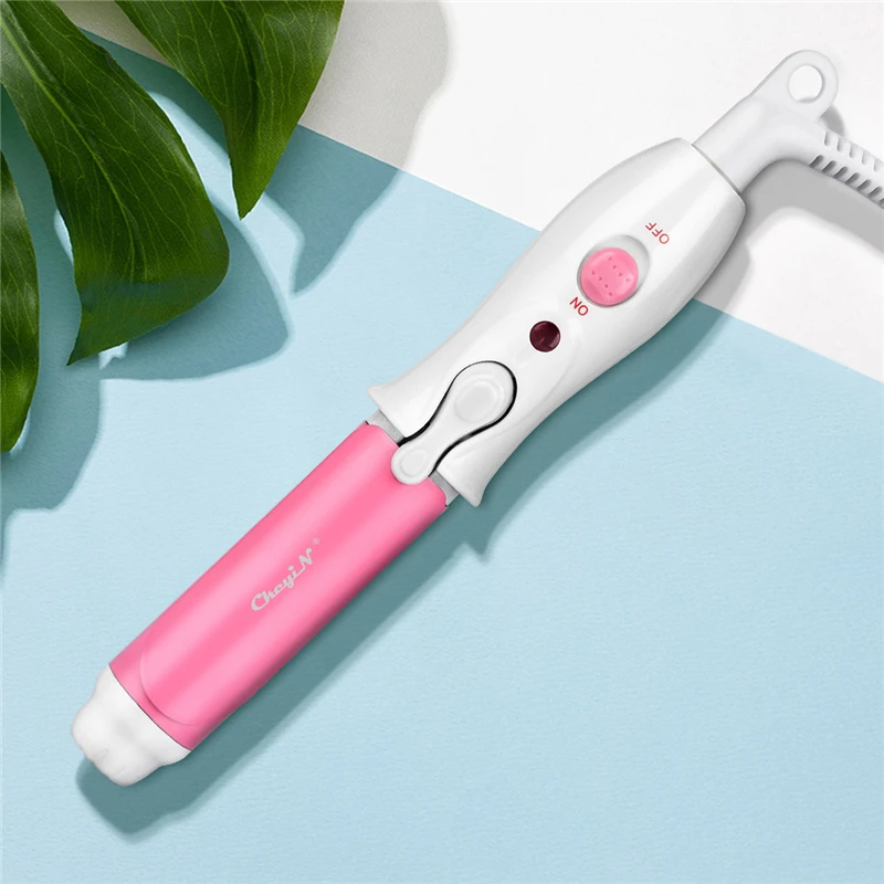 Mini bigoudi électrique Portable de voyage, 110-240V, fer à friser rapide, petite pince en ...