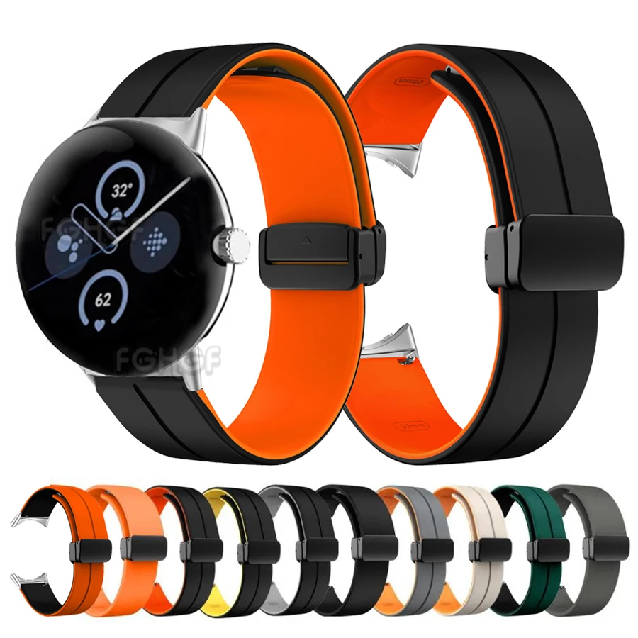 For-Google-Pixel-Watch-2-Strap-Silicone-Replacement-Wristband-Bracelet ...
