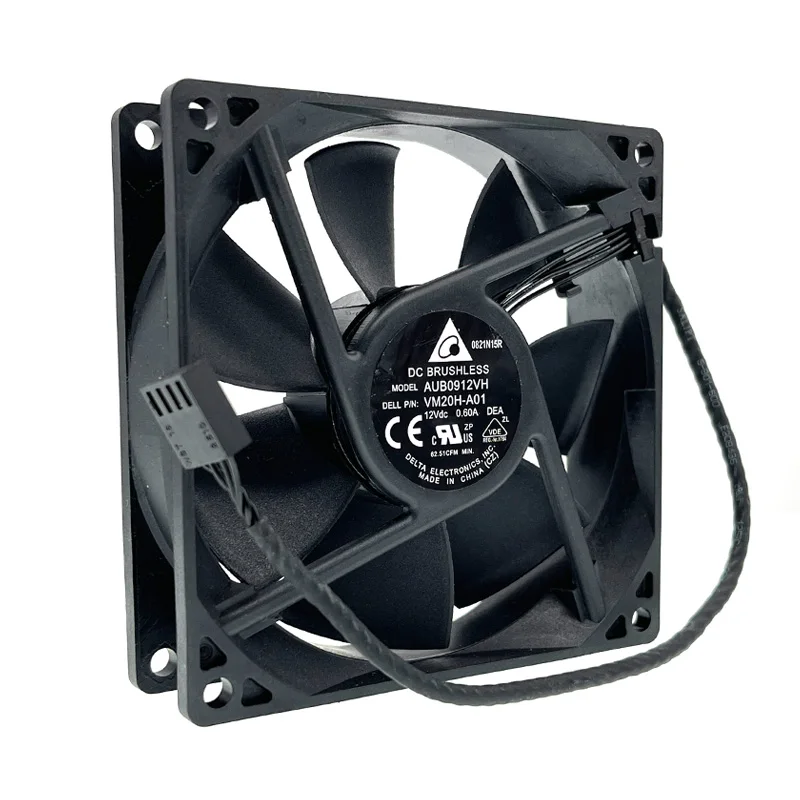 New-90mm-PWM-Fan-for-Delta-AFB0912VH-AUB0912VH-90-90-25MM-9225-DC-12V-0 ...