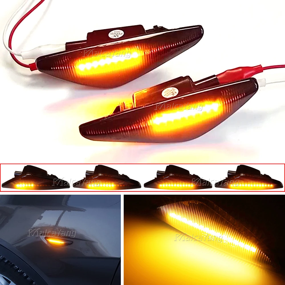 Dynamic-Flowing-LED-Side-Marker-Turn-Signal-Light-For-BMW-X5-E70-X6-E71 ...
