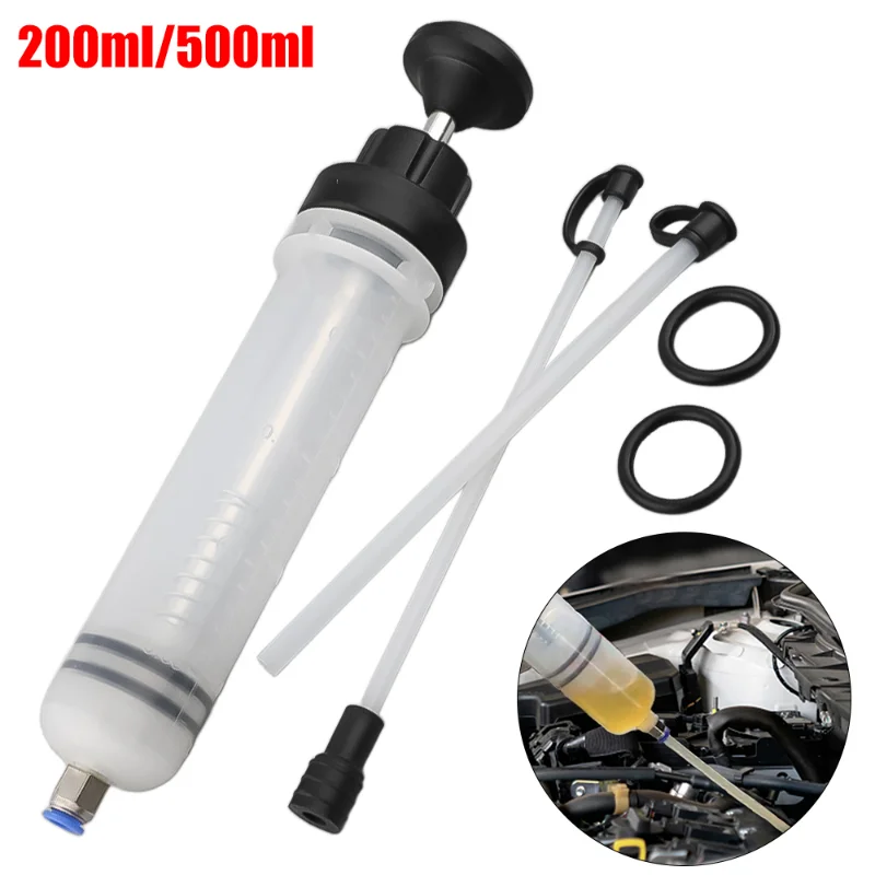 Car Fuel Oil Extractor Brake Fluid Oil Change Syringe Fluid Pump Auto ...