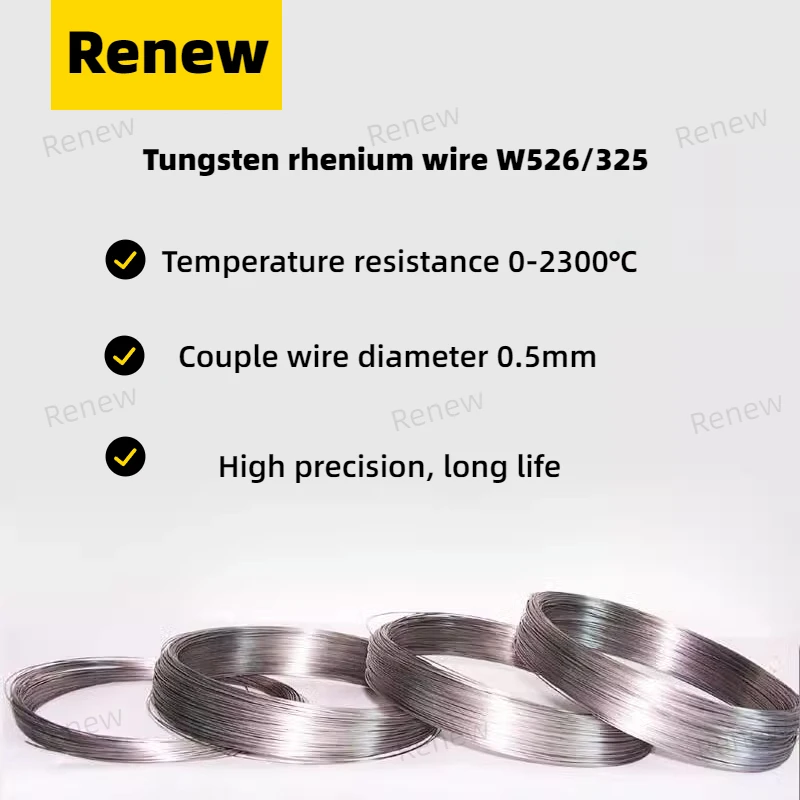High Temperature Tungsten-rhenium Thermocouple Wire W526 W3/25 ...